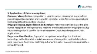 Machine learning and pattern recognition | PPTX