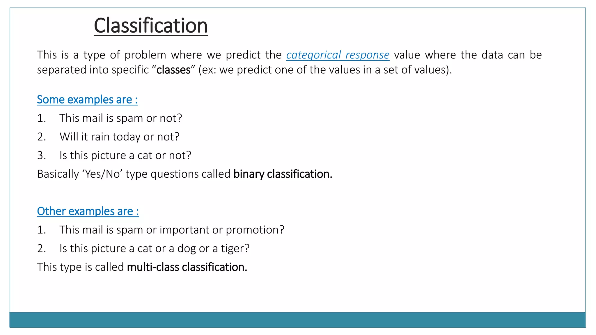 Machine learning and types | PPTX