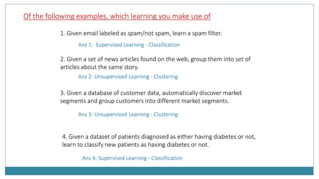 Machine learning and types | PPTX