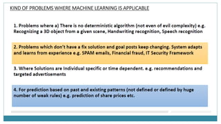 Machine learning and types | PPTX