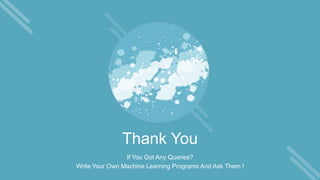 Machine Learning API'S By Mushahid Ali | PPT