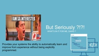 Machine Learning API'S By Mushahid Ali | PPT