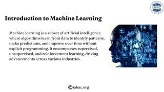 Machine Learning Applications | IABAC | PPT