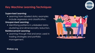Machine Learning Applications in Data Science Finance | PPT