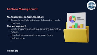 Machine Learning Applications in Data Science Finance | PPT