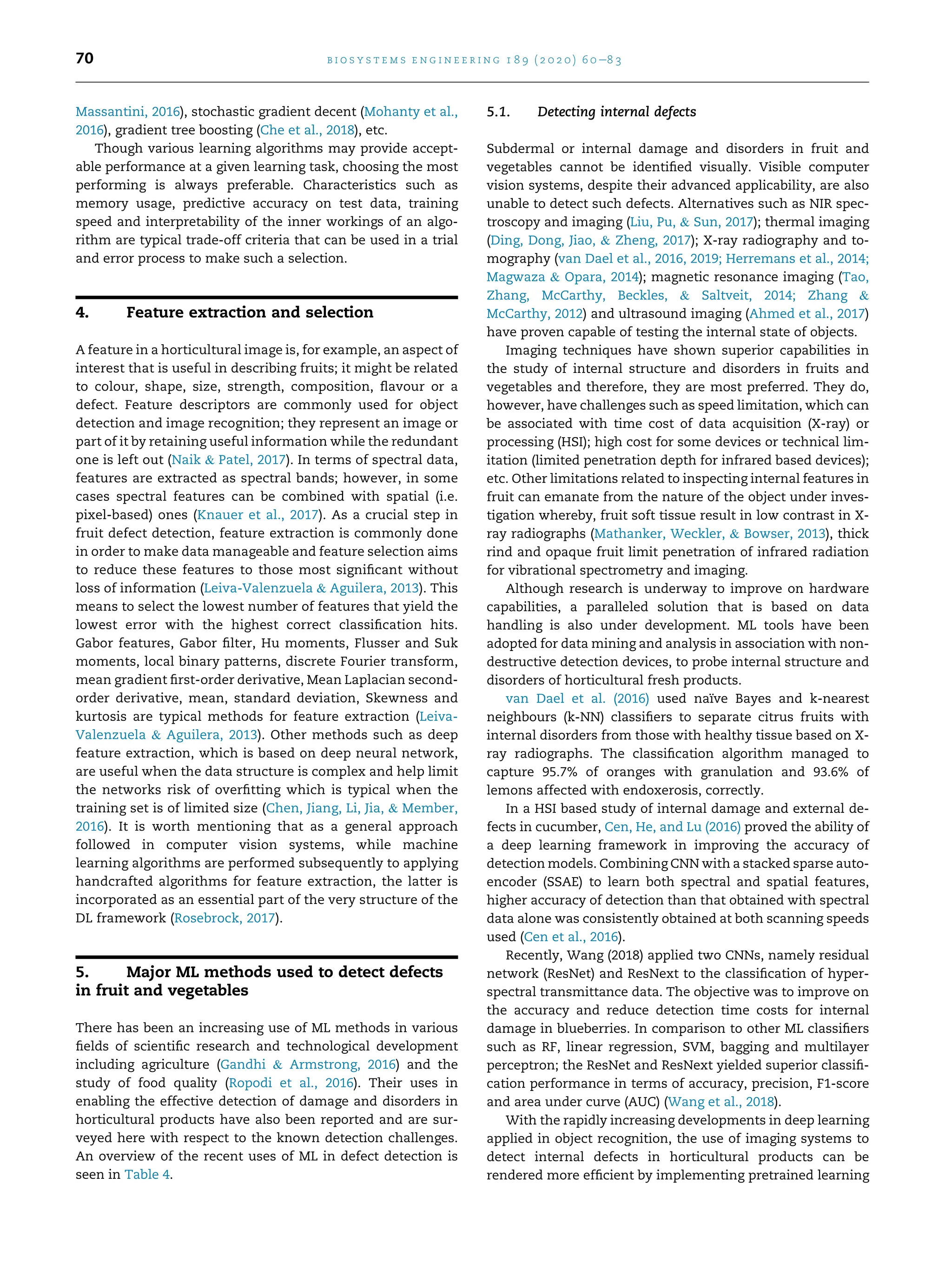 Machine Learning Applications To Non Destructive Defect Detection In