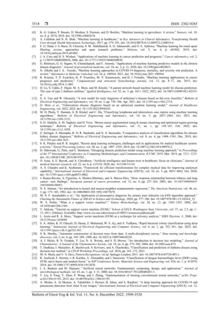 Machine learning approaches in the diagnosis of infectious diseases-a ...