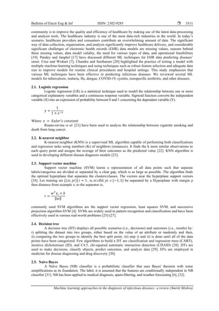 Machine learning approaches in the diagnosis of infectious diseases-a ...