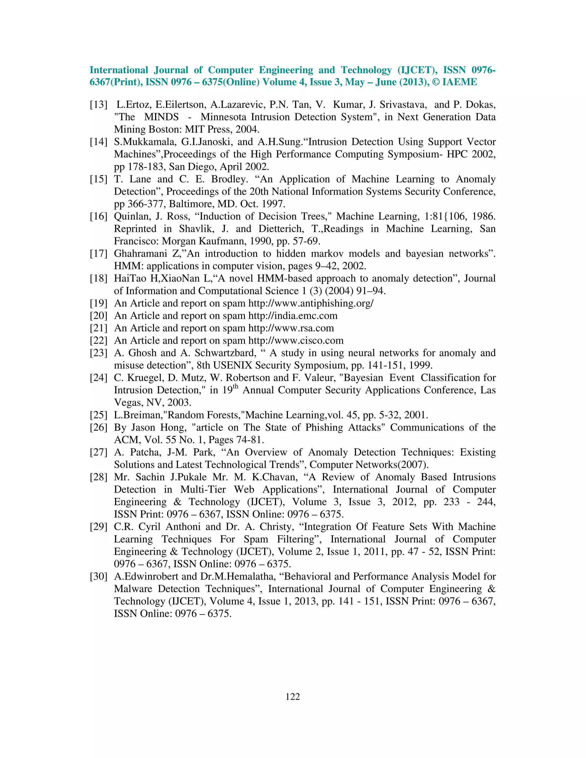 Machine learning approach to anomaly detection in cyber security | PDF