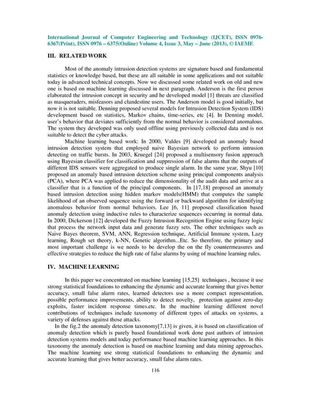 Machine Learning Approach To Anomaly Detection In Cyber Security Pdf