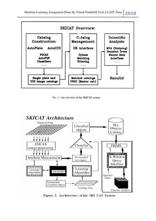 Machine learning astronomical structure | DOCX
