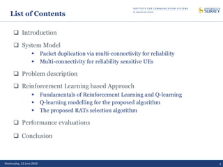 Machine learning based ra ts selection for multi connectivity fo reliability (hl) | PDF