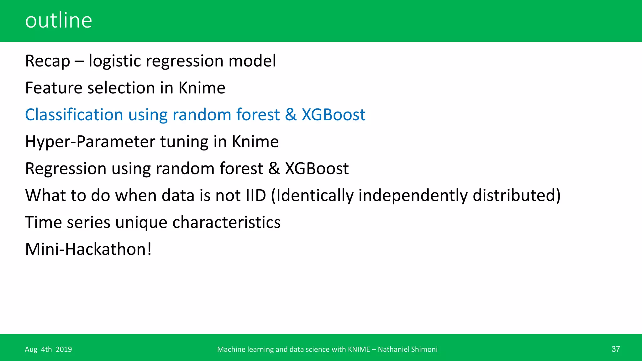 Machine learning basic course with KNIME analytics platform | PPTX ...