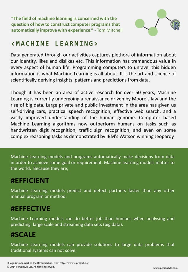 Course - Machine Learning Basics with R | PDF