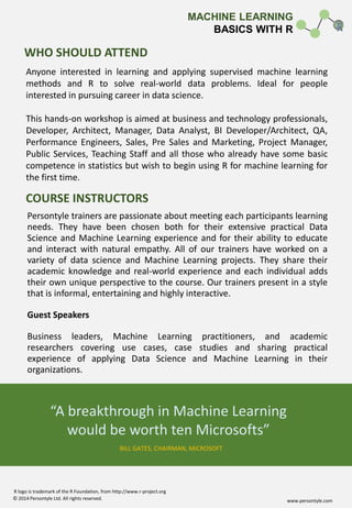 Course - Machine Learning Basics with R | PDF