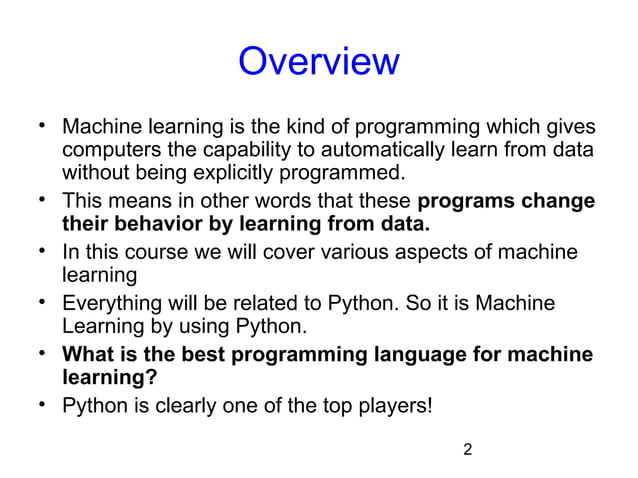 Machine learning by using python lesson 2 Neural Networks By Professor ...