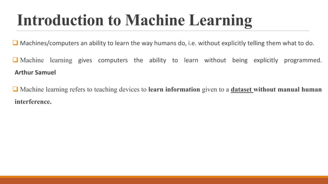 Machine Learning Ch 1.ppt | Artificial Intelligence | Technology & Computing