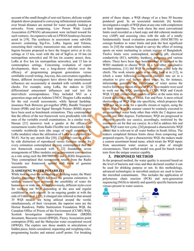 Machine Learning Classification to predict water purity based on ...
