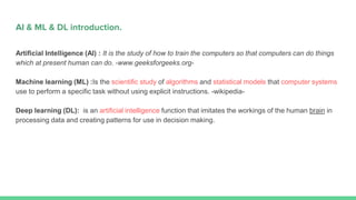Machine learning introduction | PPTX
