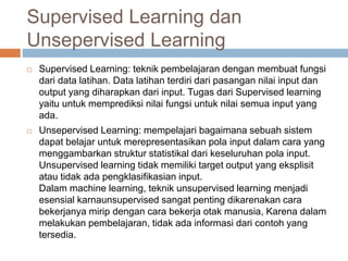 Machine learning dan data mining | PPTX