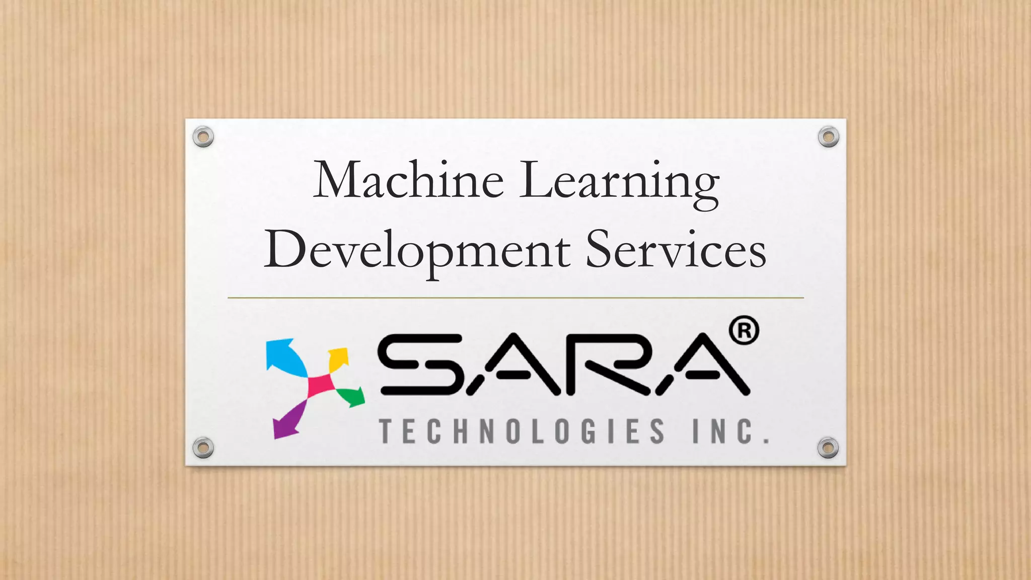 Machine learning development services | PPT