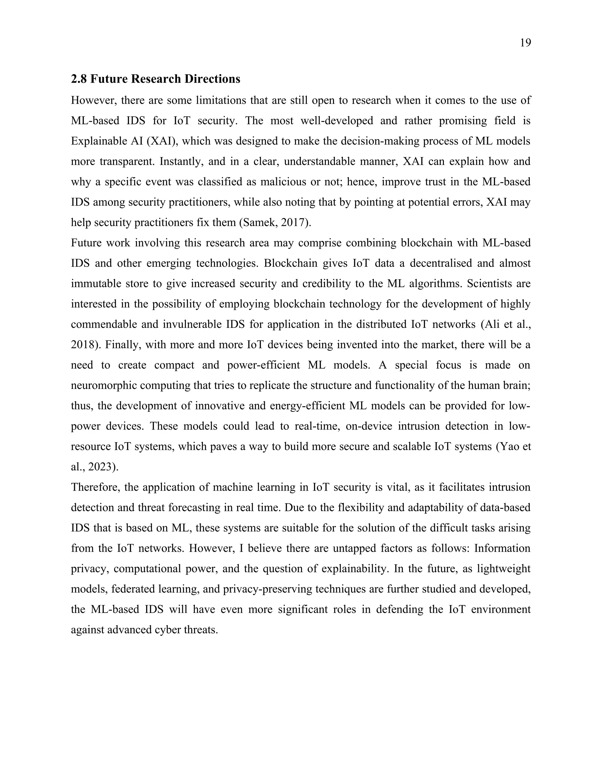 Machine Learning For Attack Detection On Iot Devicesdocx Internet