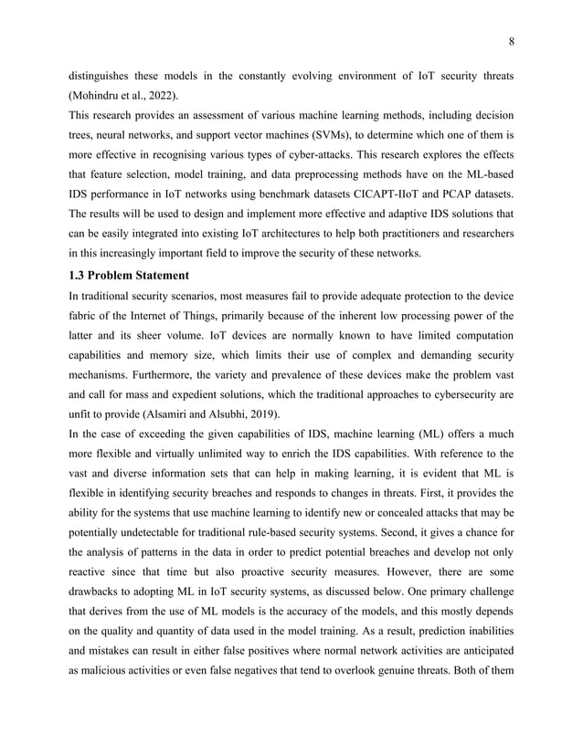 Machine Learning For Attack Detection On Iot Devices Docx