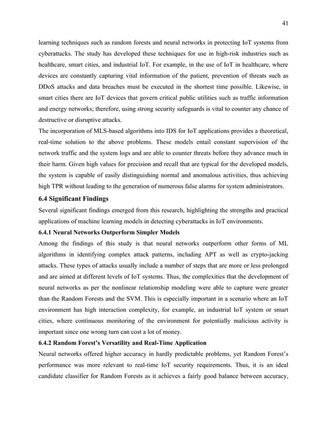 Machine Learning For Attack Detection On Iot Devices Docx