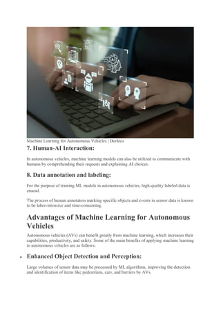 Machine Learning for Autonomous Vehicles | PDF | Technology Industry ...