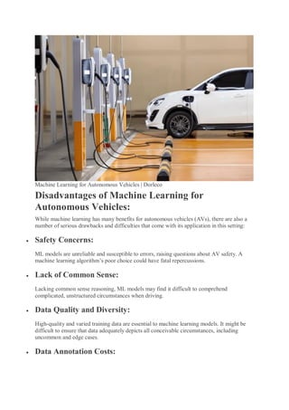 Machine Learning for Autonomous Vehicles | PDF | Technology Industry ...