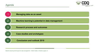 Machine learning for data management - Competence Center Corporate Data ...