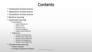 Machine learning for Data Science | PPTX