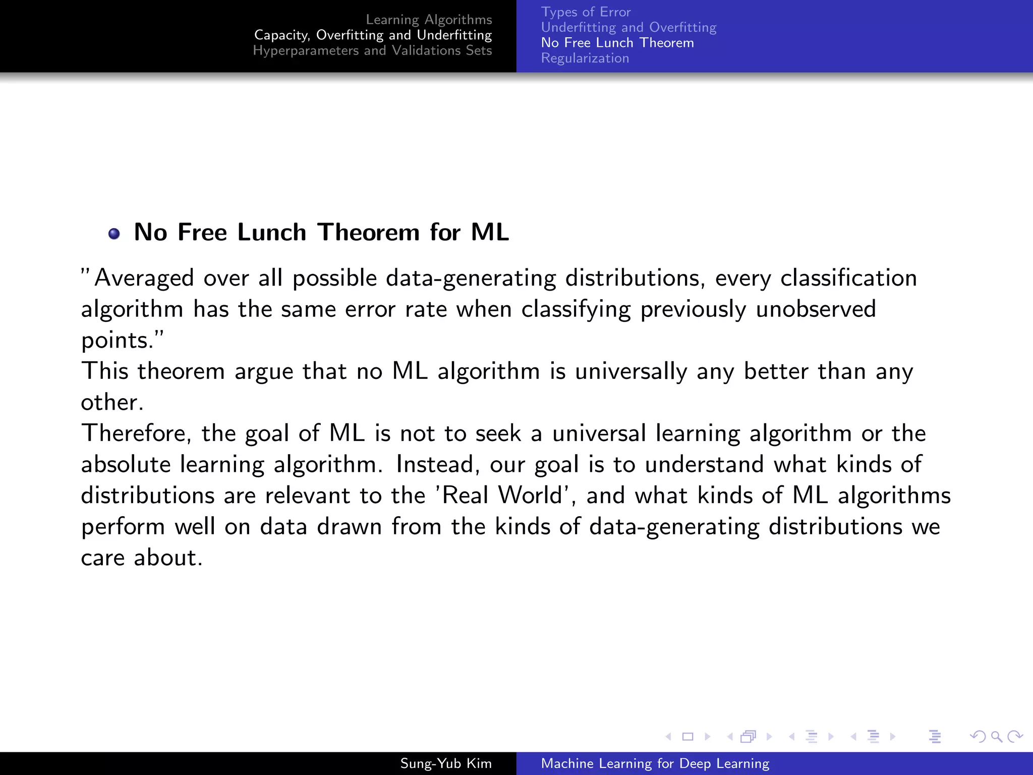 Machine learning for deep learning | PPT