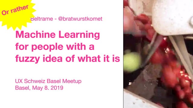 Machine Learning for Designers | PPT