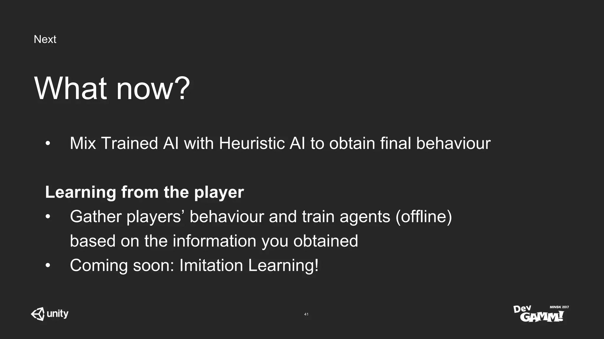 Machine Learning in Unity - How to give your game AI a real brain | PPTX