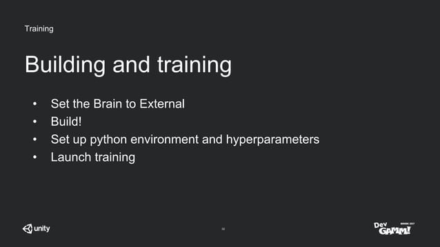 Machine Learning in Unity - How to give your game AI a real brain | PPT