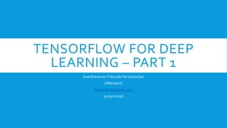 Overview of TensorFlow For Natural Language Processing | PPT