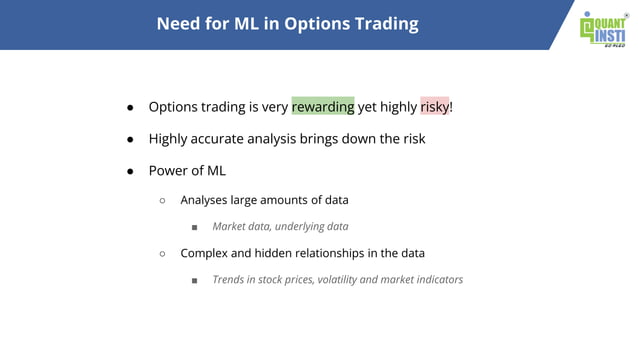Machine Learning for Options Trading | PDF | Stocks and Bonds ...