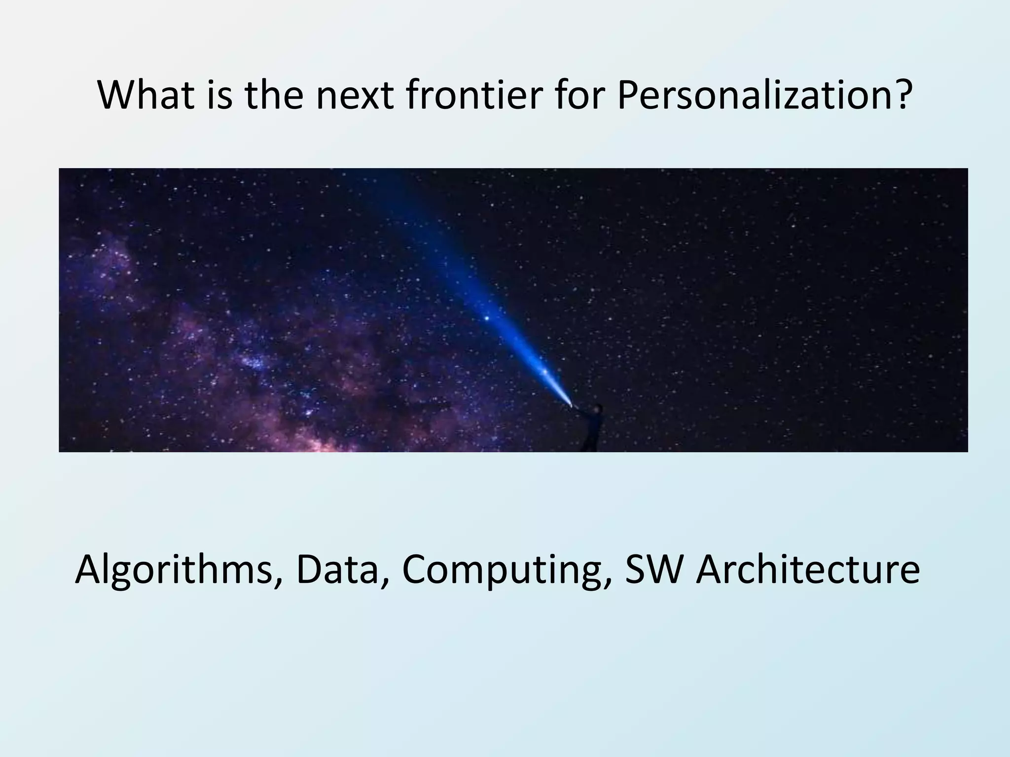 Personalization Using Machine Learning Pptx Computer Software And Applications Computing