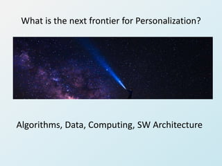 Personalization using Machine Learning | PPTX
