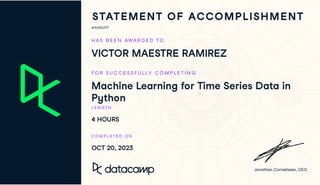 Machine Learning for Time Series Data in Python | PDF | Artificial ...