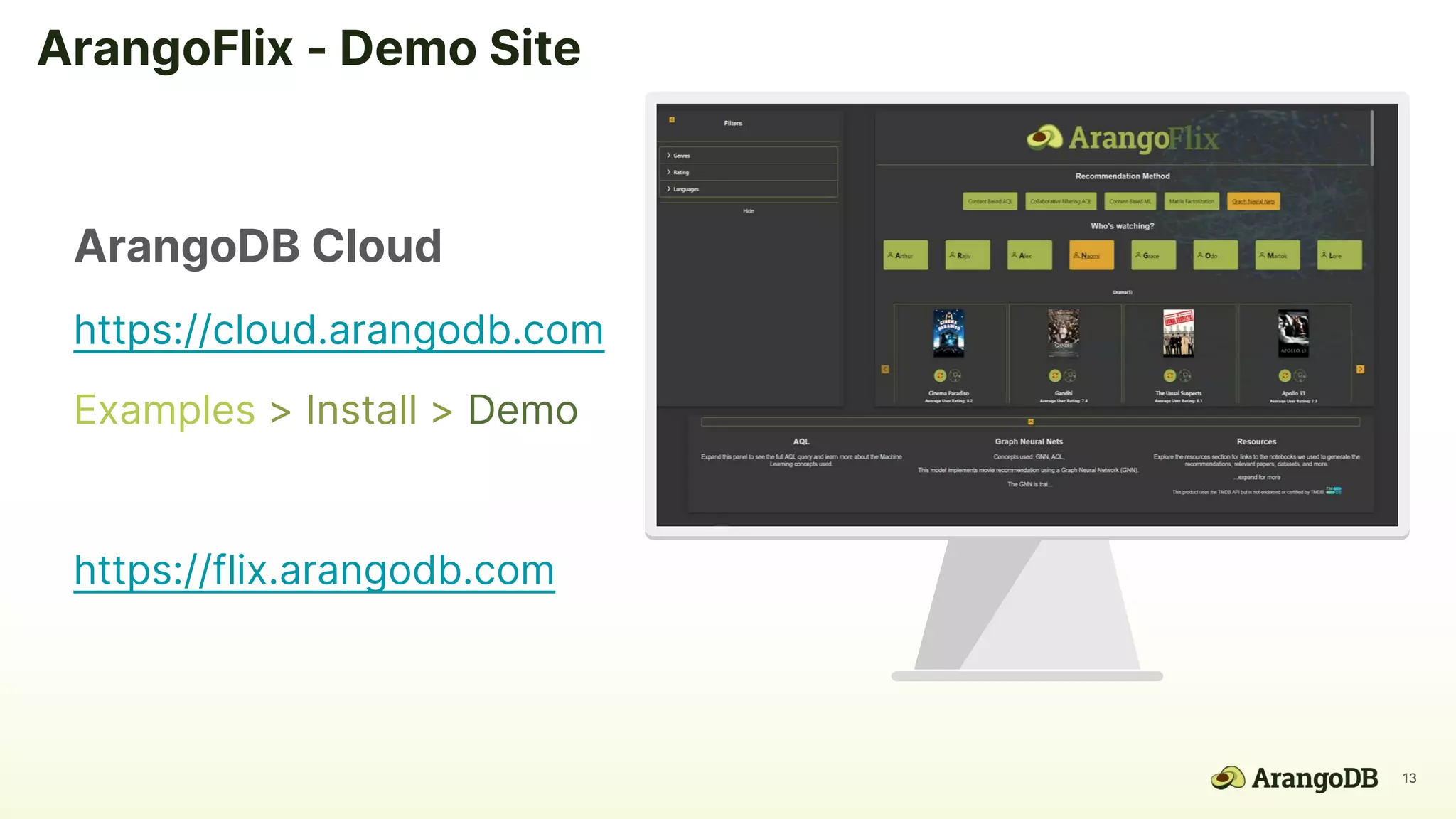 Machine Learning + Graph Databases for Better Recommendations | PPTX