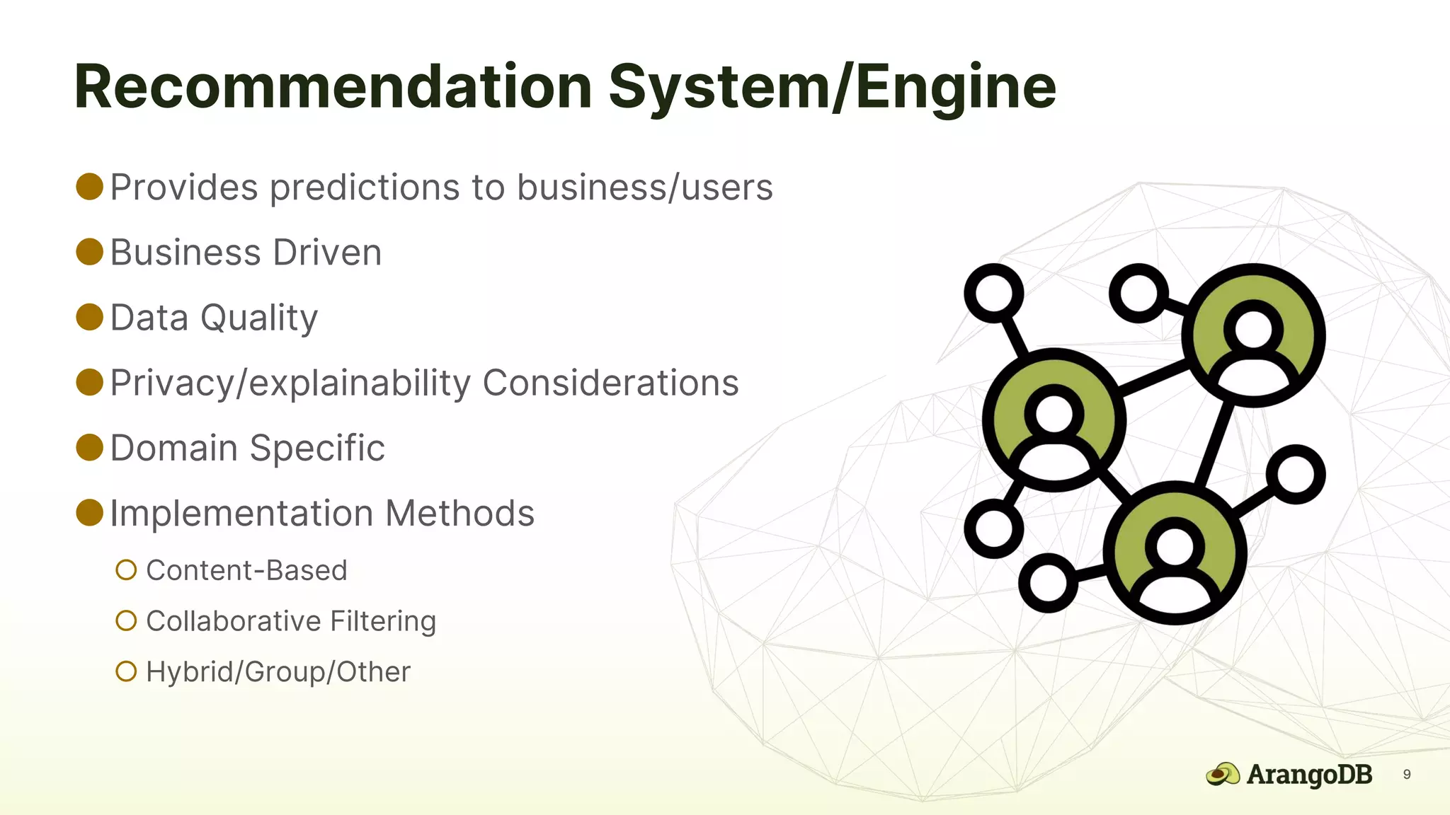 Machine Learning + Graph Databases for Better Recommendations | PPTX