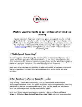 Machine Learning_ How to Do Speech Recognition with Deep Learning | PPT