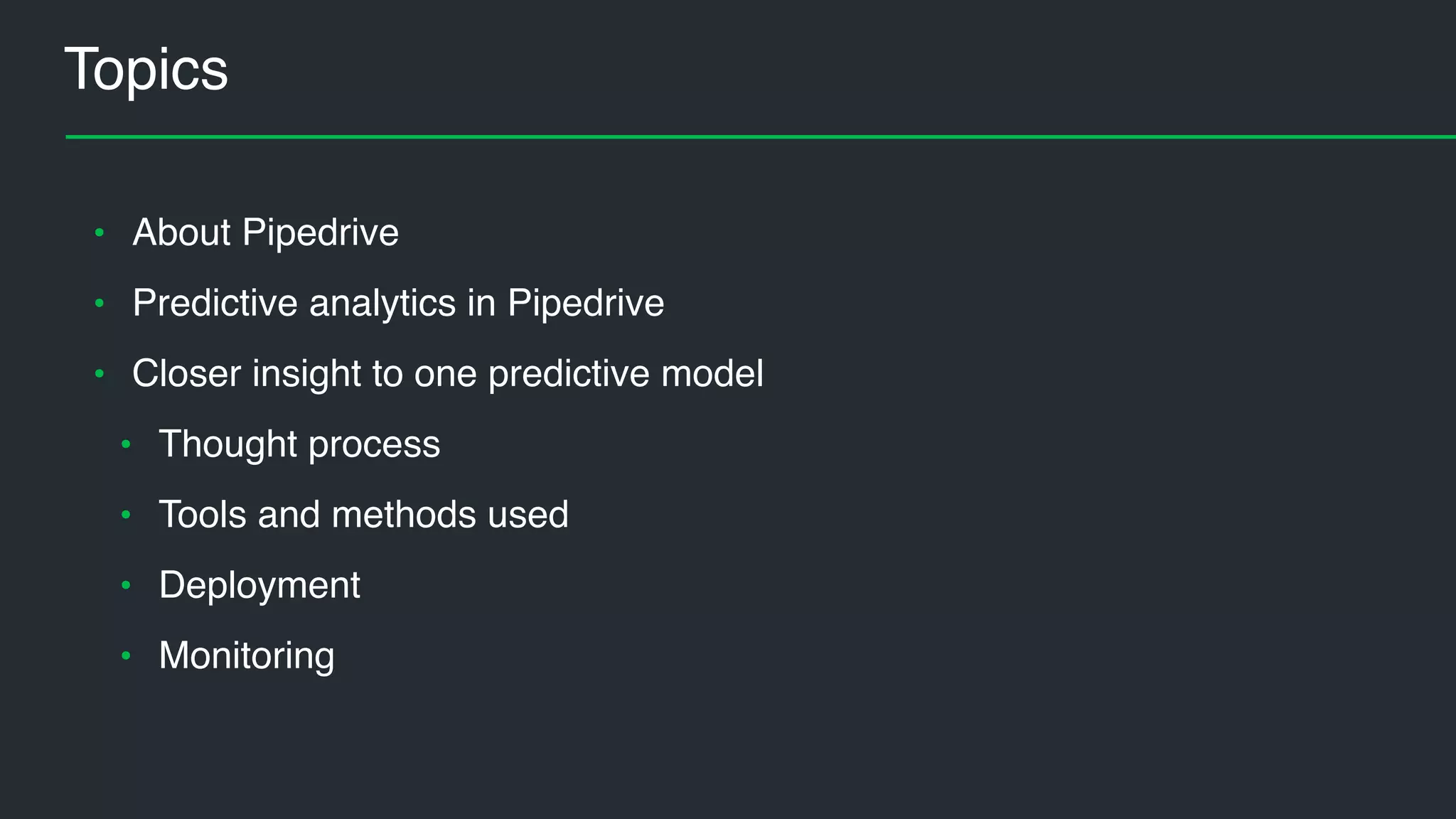 Machine learning in action at Pipedrive | PPT