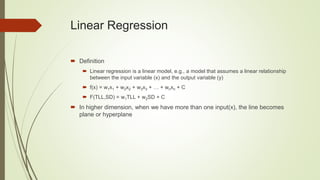 Machine Learning in Agriculture Module 3: linear regression | PPTX