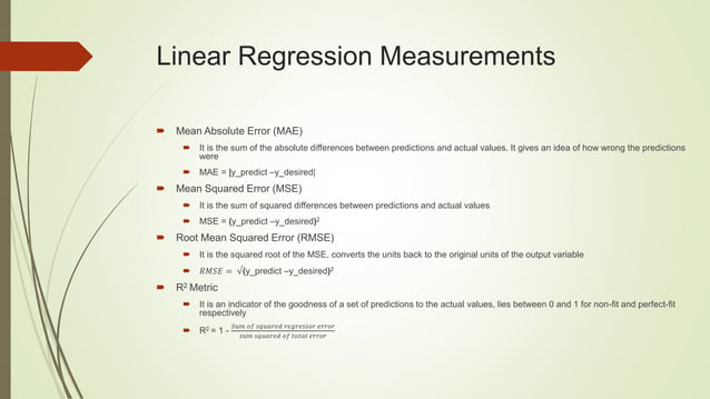 Machine Learning in Agriculture Module 3: linear regression | PPTX
