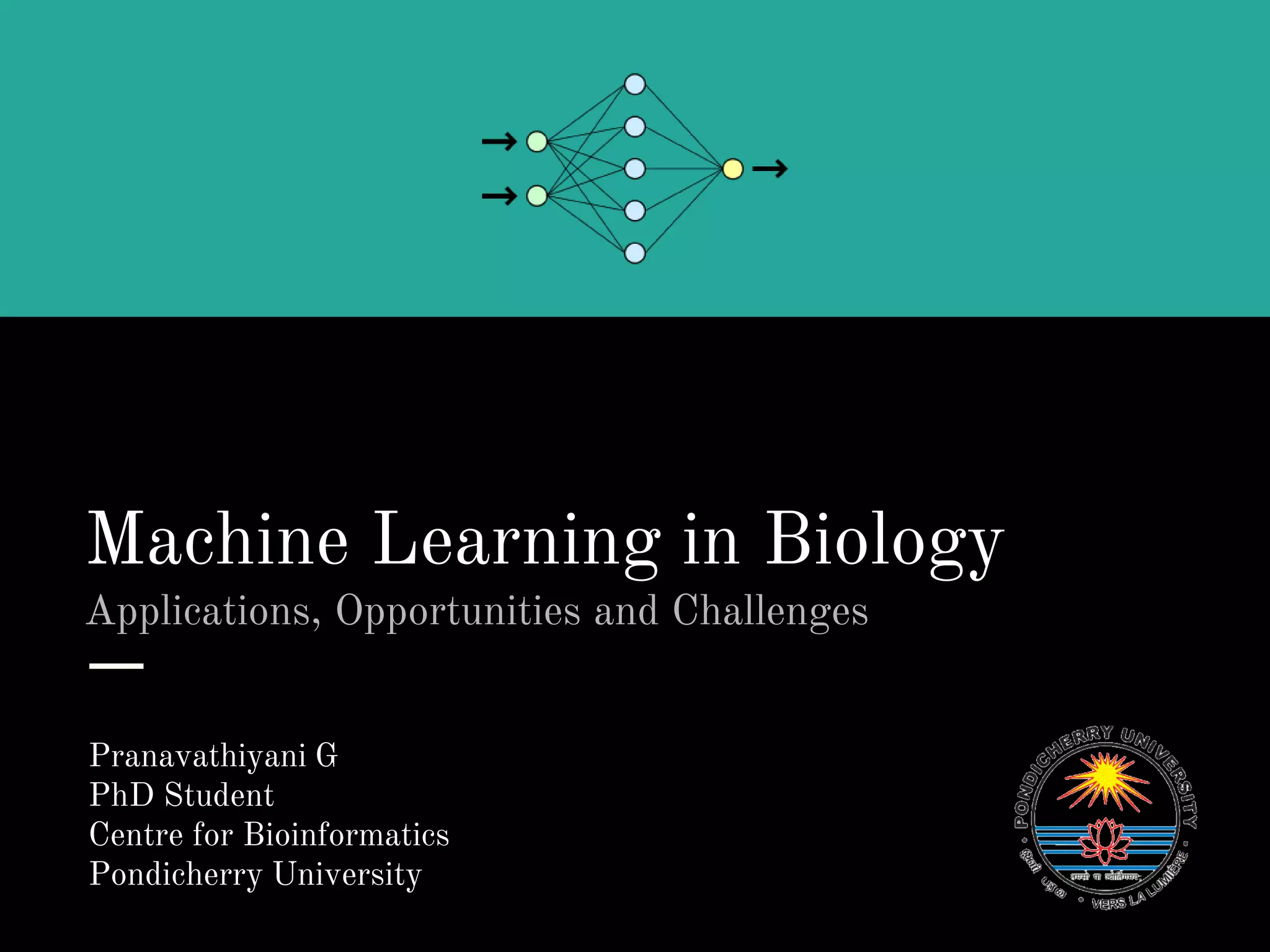 Machine learning in biology | PDF