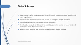 Machine learning in Data Science | PPTX