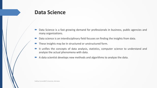 Machine learning in Data Science | PPTX